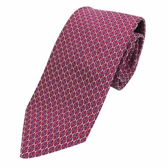 Hermes | Accessories | Hermes Hermes Tie Silk 0 H Pattern Purple Men ...